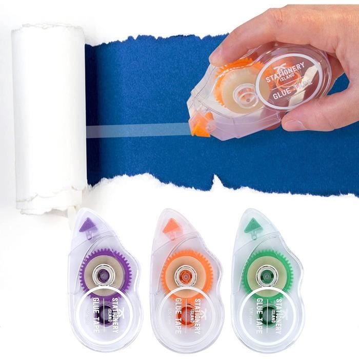 Stationery Island Rouleaux Colle Roller Pack de 3,10mx8mm Chaque ...