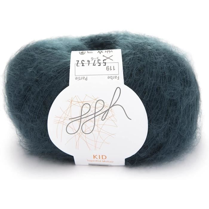 Kid Laine Mohair - 25g de Laine en Boule - Convient au Tricot Couleur ...