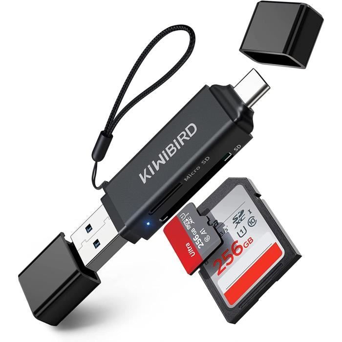 Lecteur de Carte USB C, Adaptateur Carte SD USB 3.0 et Type C pour SDHC ...