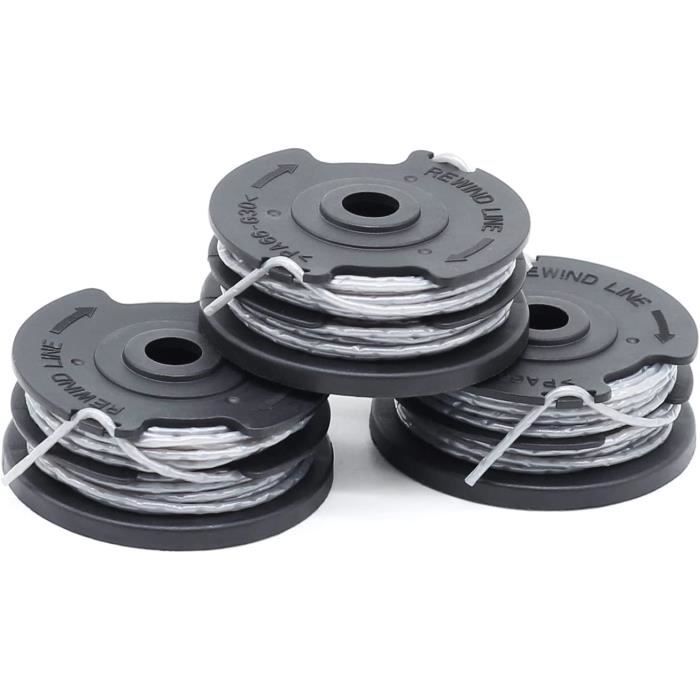 Lot de 3 bobines de fil pour débroussailleuse Bosch F016800351 Longueur : 6 m, Ø 1,60 mm) ART 24 ...