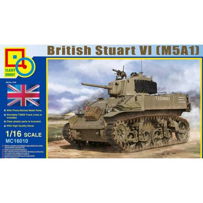 CLASSY HOBBY - Maquette Char British Stuart Vi (m5a1) |classy Hobby ...