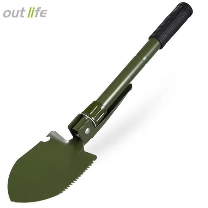 Pelle Pliante Militaire, Camping Multifonction Mini Pelle avec Étui ...