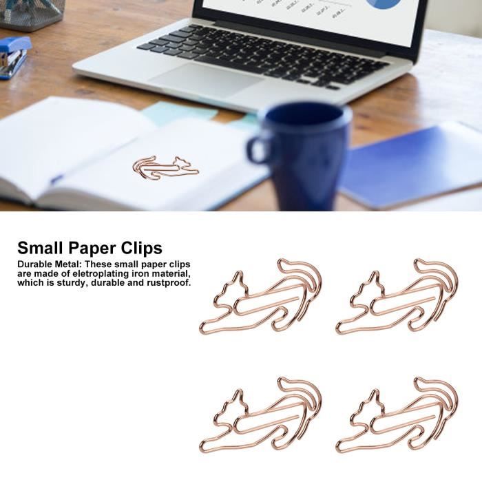 TMISHION 20 pièces petits trombones petit chat mignon forme antirouille ...