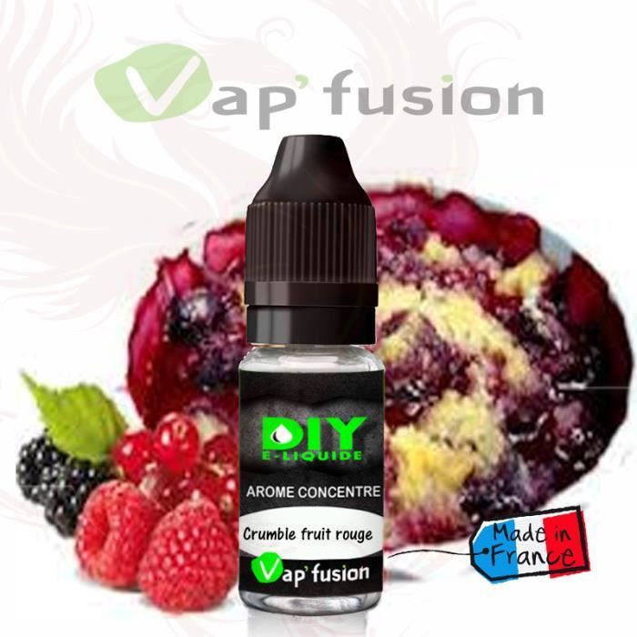 Crumble fruits rouges - arôme concentré - 10 ml - DIY - Vap'fusion ...