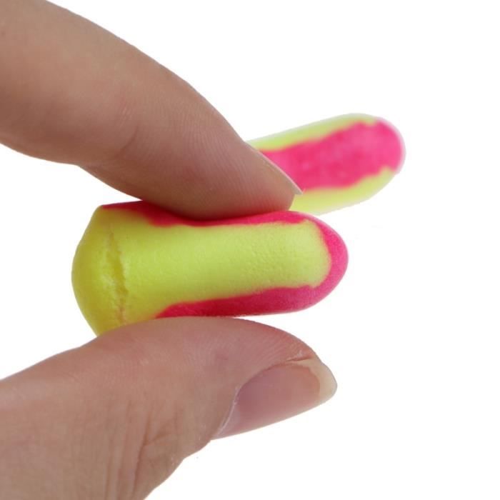 Protections auditives,Bouchons d'oreilles jetables en mousse souple,10 ...
