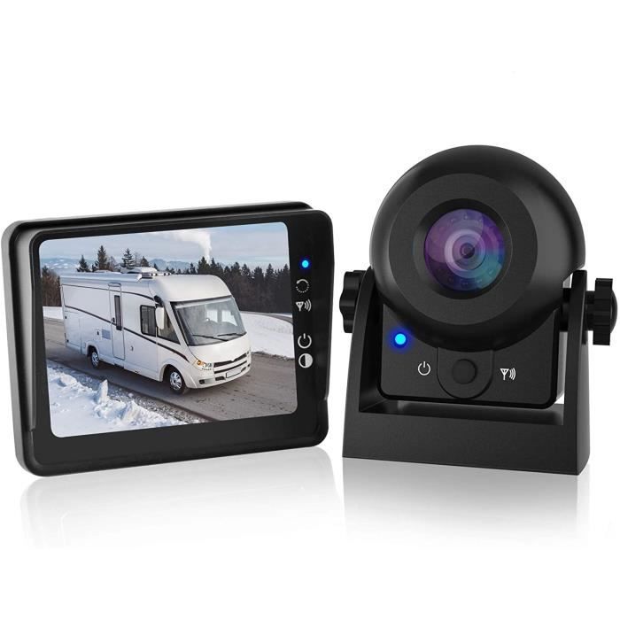MHCABSR Caméra de recul sans Fil WiFi avec Moniteur LCD 3,5 Pouces IP68 ...