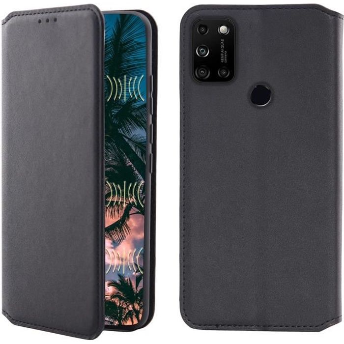 Coque pour Wiko View 5, Housse Etui Portefeuille Cuir pour Wiko View 5 ...