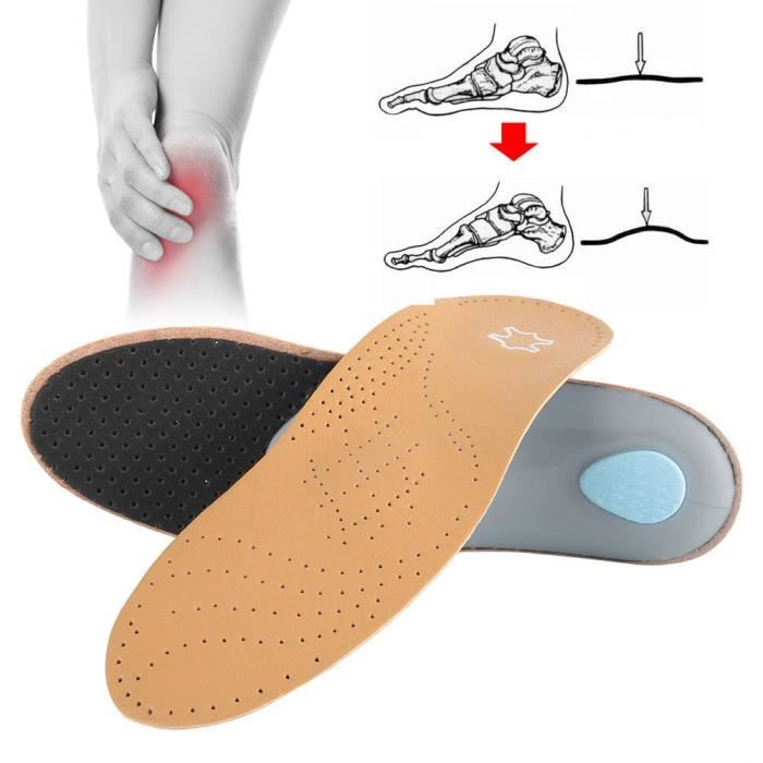 Passiont© Semelles orthopédiques unisexes Pieds plats Soutien de la ...