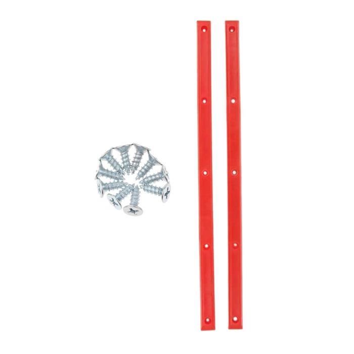 1 paire de rails de planche à roulettes en plastique avec vis de ...