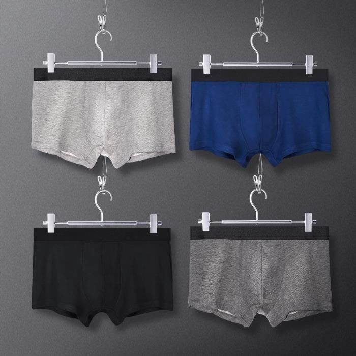 Lot de 4 Boxer Homme Camouflage Hommes modal shorty U Confortable Brun ...