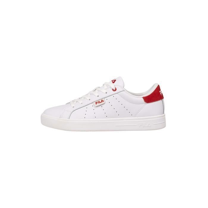 Baskets femme FILA Lusso V - Blanc - Lacets - Taille 39 White-fila red ...