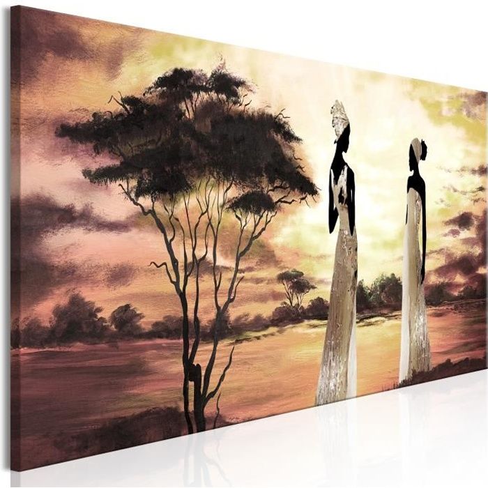 Tableau africain et ethnique African Goddesses (1 Part) Narrow 120x40 ...