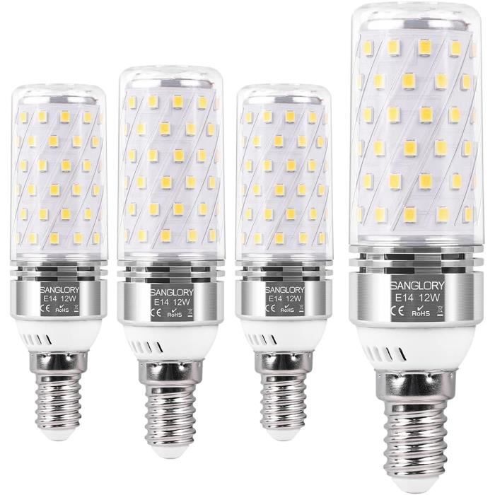 Ampoule Led E14 4000K, 12W Équivalent Ampoule Halogène 100W, Ampoules ...