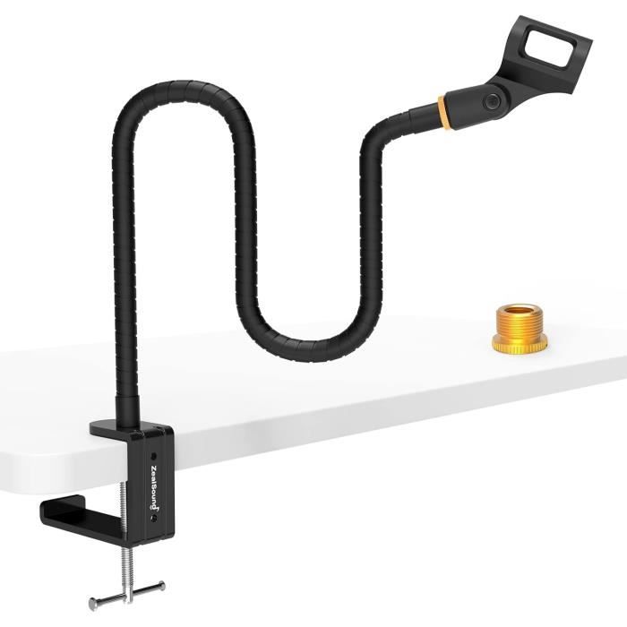 Bras Micro, 19 Pouces Support De Microphone Compact Et Flexible, Pied ...
