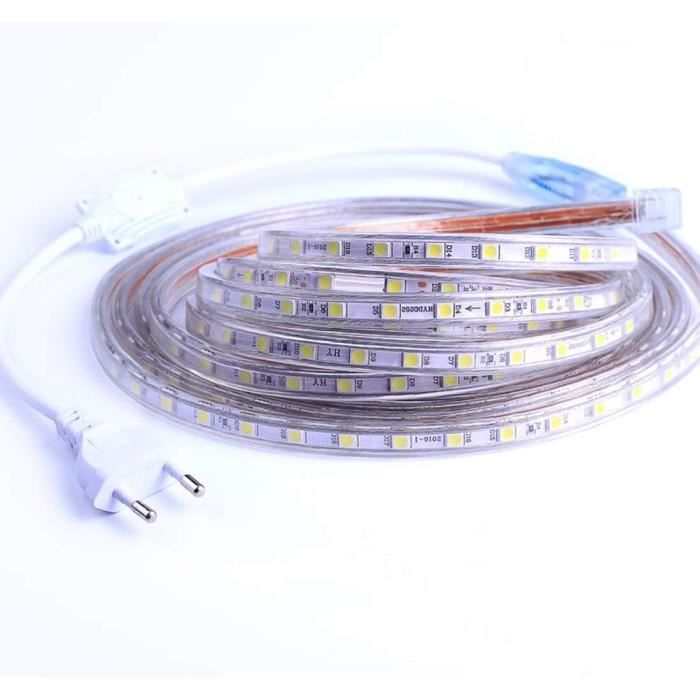 Ruban À Led, Bande Led, Lumineux Bandeau Led 220V, 5050 Ip65 Etanche ...