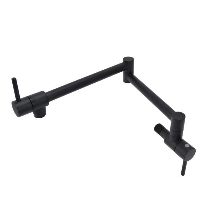 Sonew robinet mural Robinet de cuisine pliable fixé au mur G1/2 simple ...