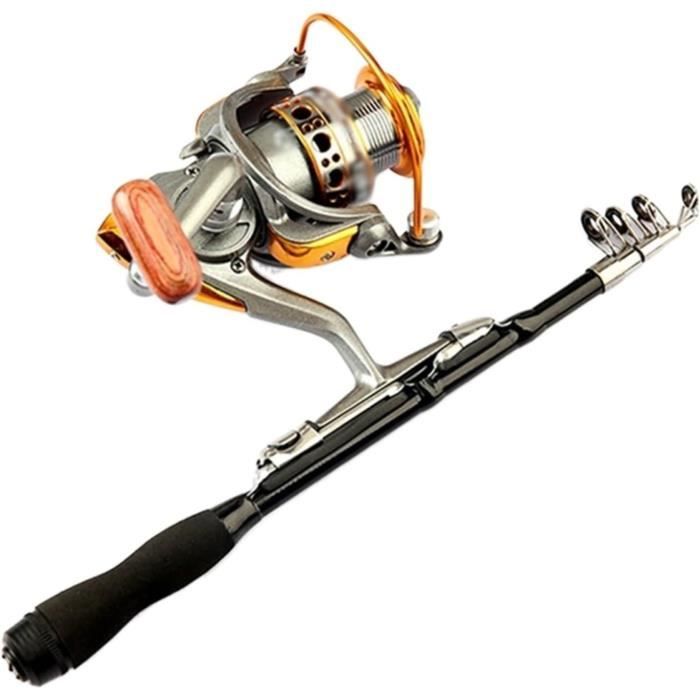 Kit De Canne À Pêche Canne À Pêche Rétractable Basse Dur Appât Coulée ...