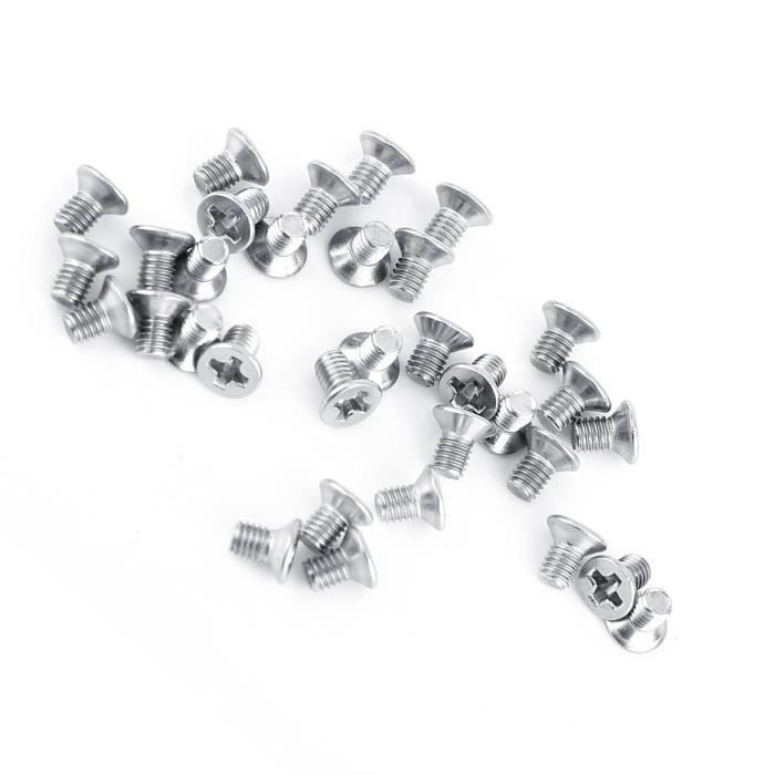 VBESTLIFE Lot de 100 Vis Inox 304 à Tête Fraisée pour Réparation M3*4 ...
