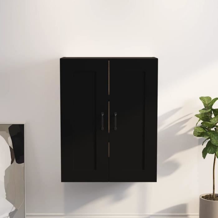 "BEST"Buffet de rangement enfilade - Armoire murale suspendue Noir 69 ...