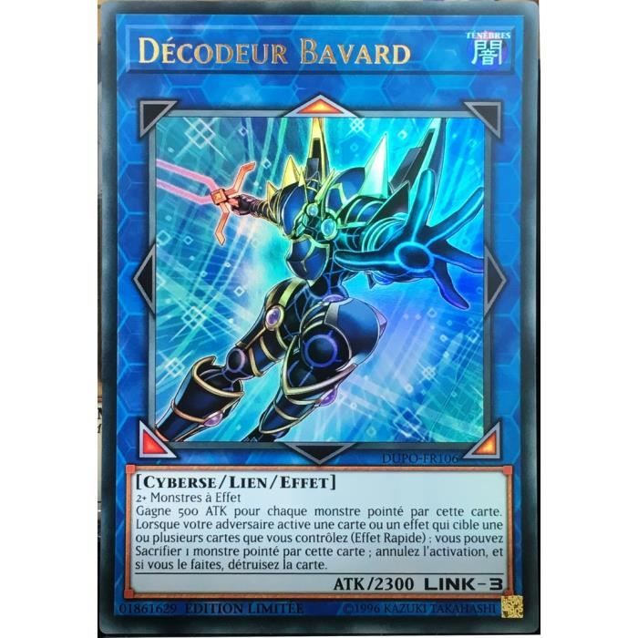 Carte YU-GI-OH DUPO-FR106 Décodeur Bavard NEUF FR - Cdiscount Jeux - Jouets Carte YU-GI-OH DUPO-FR106 Décodeur Bavard NEUF FR - Cdiscount Jeux - Jouets