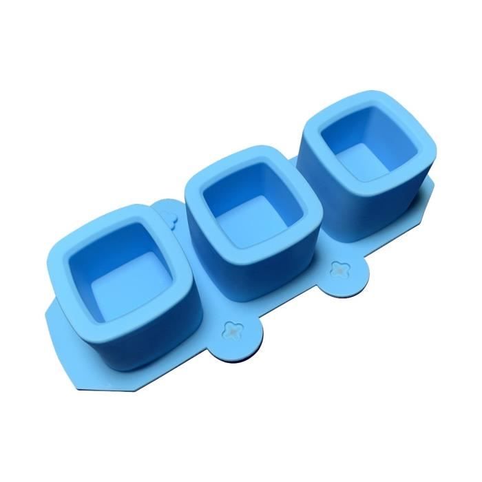 MOULE A MODELER,Square Blue--Moule de Pot de fleur géométrique en ...