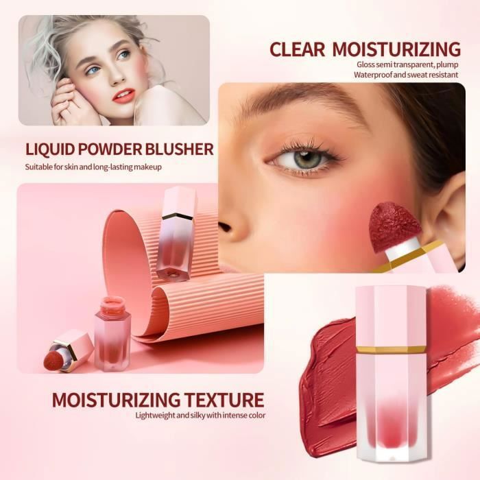 Liquid Blush Gel Crème, Blush Liquide En Gel, Blush Liquide Imperméable ...