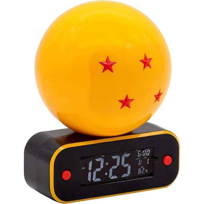 Radio-réveil numérique Dragon Ball Z boule de cristal, jaune/rouge/noir ...