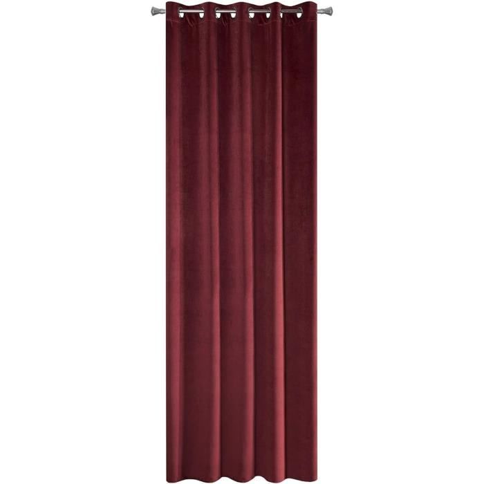 Ria Rideau En Velours Doux Avec Oeillets-1 Pièce Élégant De Qualité ...
