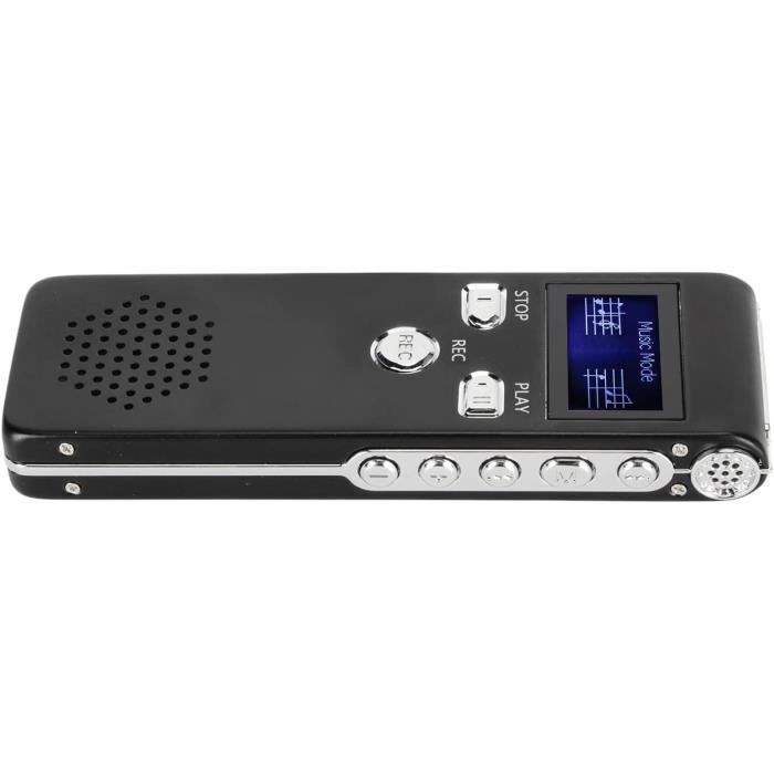 Enregistreur Vocal Numérique 192Kbps Hd Réduction Du Bruit Double ...