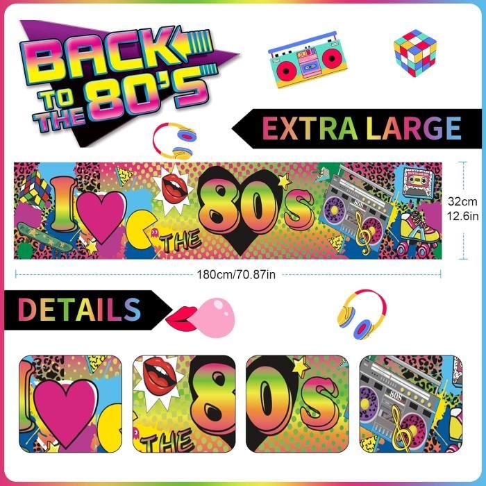 Decoration Annee 80, Décorations De Fête Des Années 80, Deco Annee 80 ...