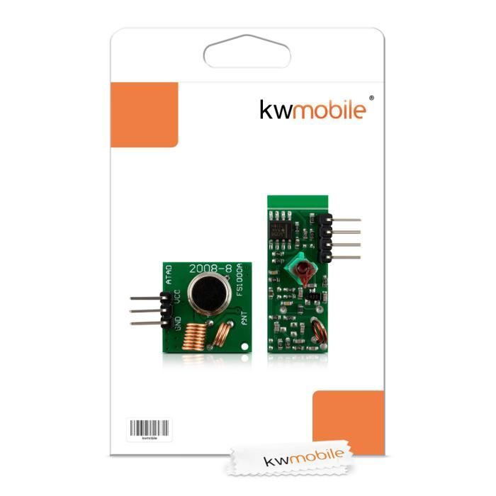 Kwmobile module radio émetteur récepteur 433 MHz pour Arduino et Raspberry Pi - Wireless ...