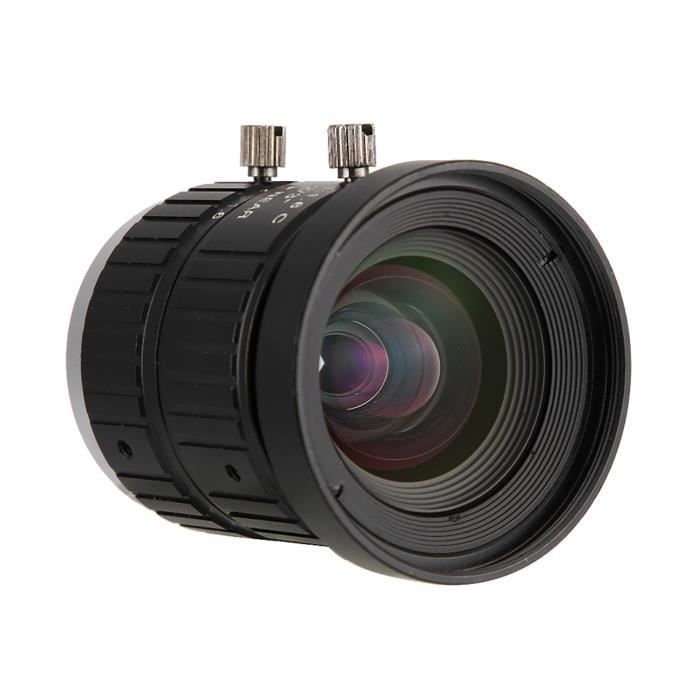Objectif de caméra 8mm-5MP C Mount Security Camera Aperture Lens ...
