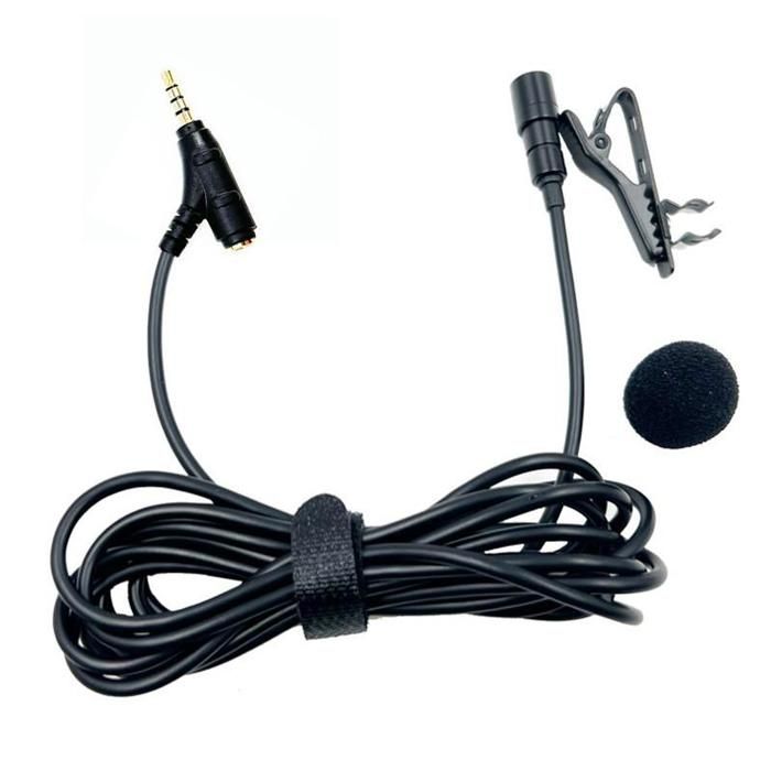 Microphone cravate - KCVV - TRRS 3,5 mm - Prise jack - Micro-cravate à ...