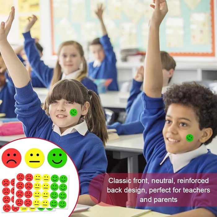 600 pièces Gommette Smiley Enfant Autocollant Sticker, Élèves pour ...