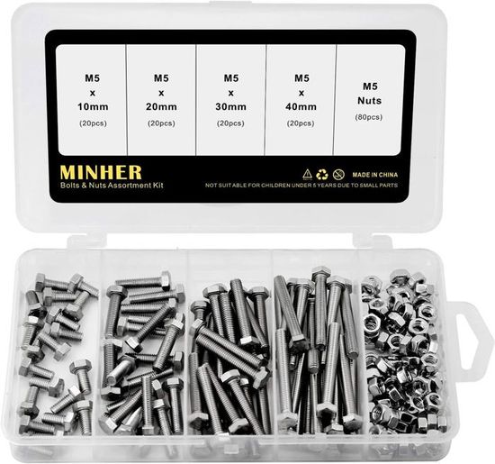 M5 304 Boulon De Sortilège Hexagonal D'Acier Inoxydable De Coin Extérieur De, Boulons Et Écrous ...