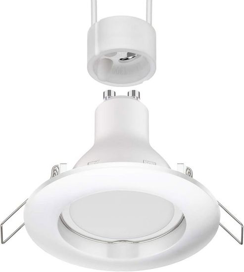 Spot LED encastré au plafond CIRC blanc GU10 Lampe LED, blanche ...