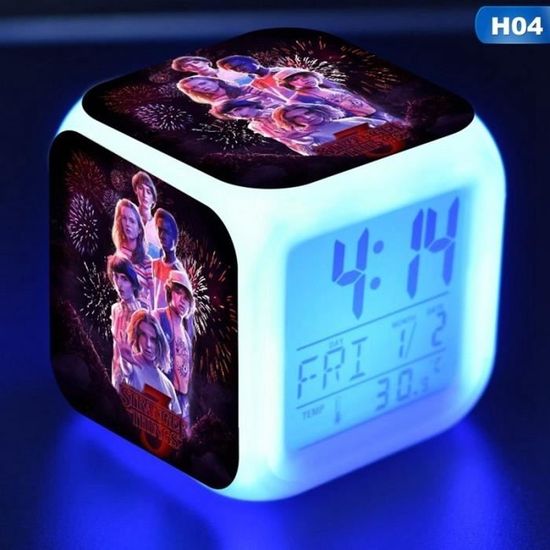 New Stranger Things Alarm Clock Cartoon Clock pour les enfants (ne pas ...