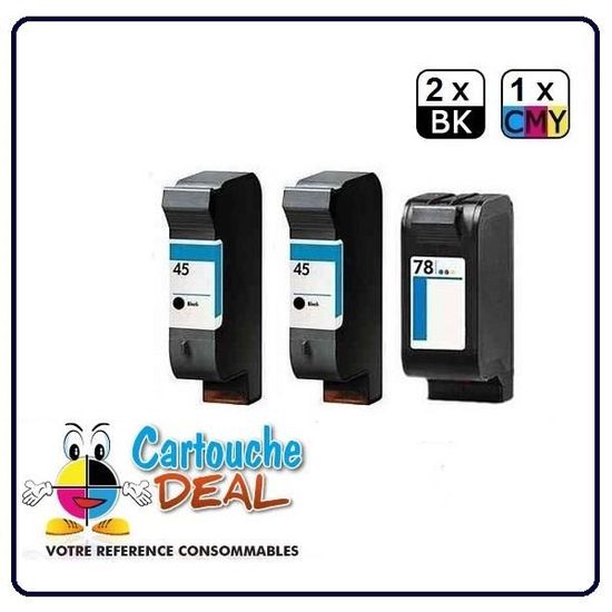 2+1 HP Deskjet 970CXI 980C 980CXI 990C 990CM CSE Cartouche générique ...