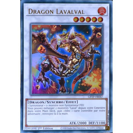 Carte YU-GI-OH GFTP-FR047 Dragon Lavalval Ultra Rare NEUF FR ...