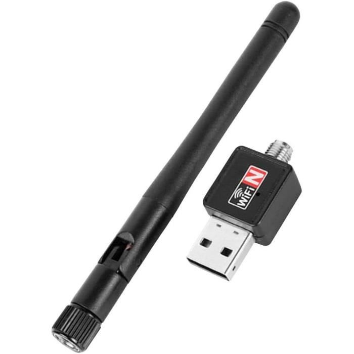 Clé Adaptateur Dongle WiFi USB avec Antenne 150Mbps 2 dBi LAN Ethernet ...
