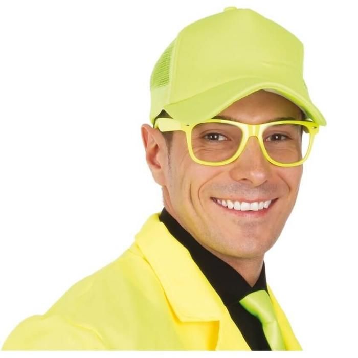 Casquette - PTIT CLOWN - Jaune Fluo - Années 80 - Taille Unique ...
