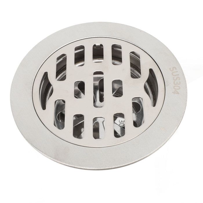 OMABETA Drain au sol Drain de sol rond 3,9 pouces en acier inoxydable ...
