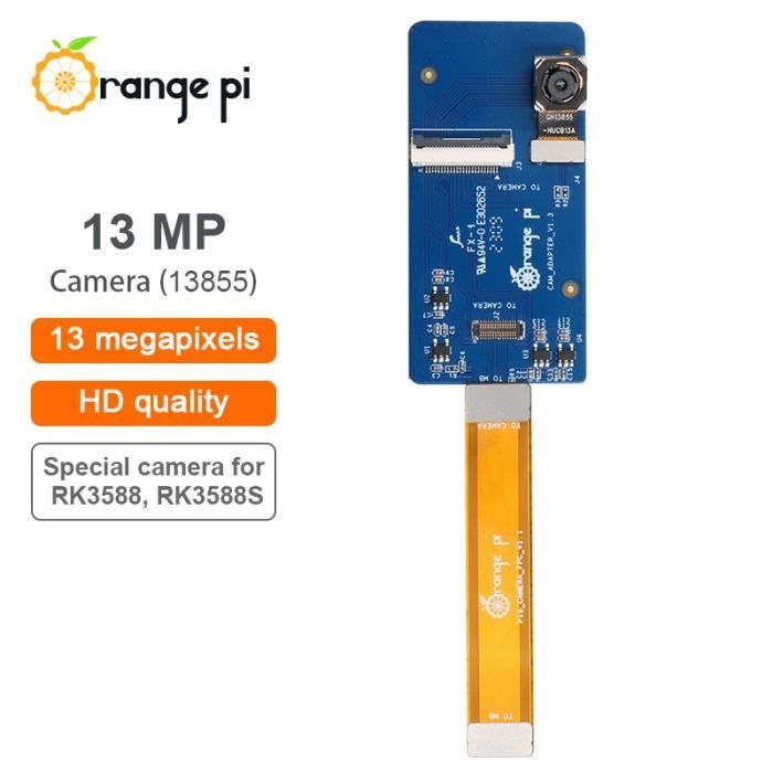 Orange Pi Caméra 13MP OV13855, 1300 millions de pixels, longueur focale ...