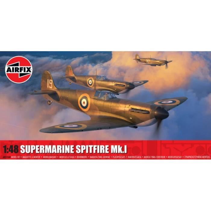 AIRFIX - Maquette Avion Supermarine Spitfire Mk.i |airfix|a05126b| 1:48 Maquette Char Promo ...