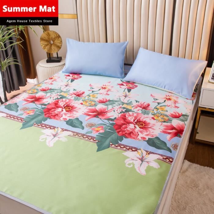 Drap housse - E - 150x200cm - Soie glacée - Facile à nettoyer - 3 pièces - Cdiscount Maison