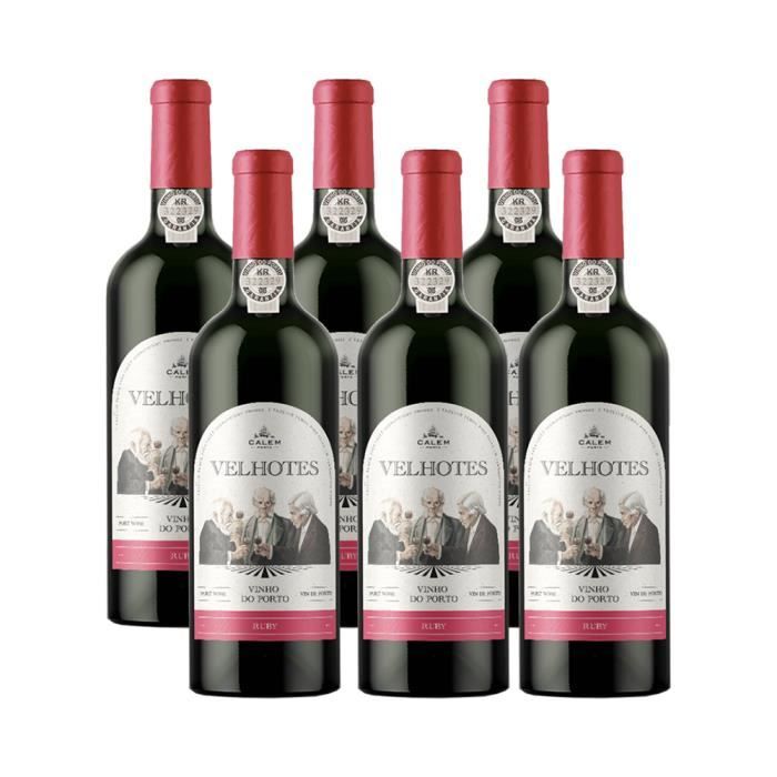 Vin de Porto Calem Velhotes Ruby - Vin Fortifié - Lot de 6 - La cave ...