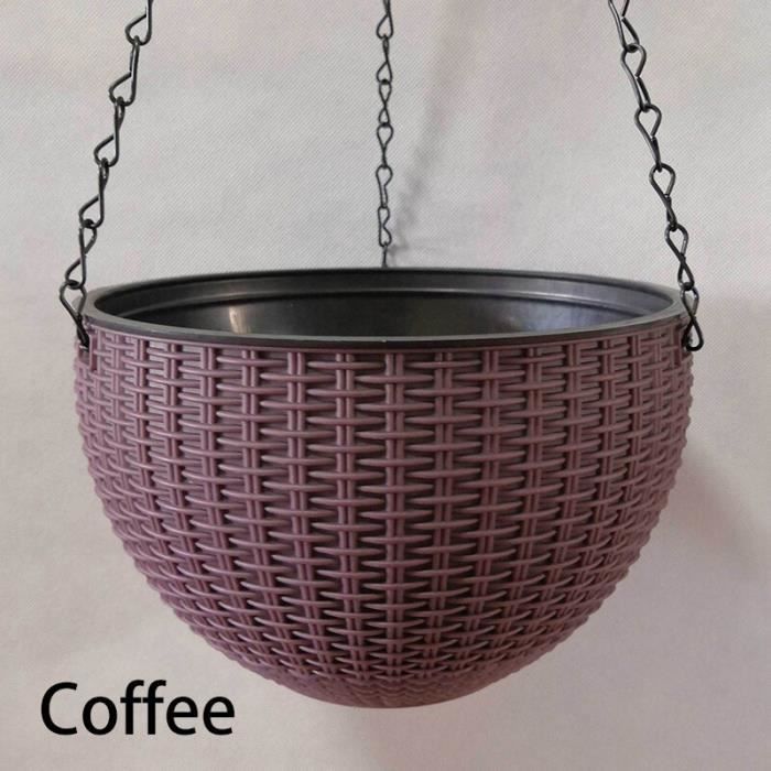 Pot de fleur,Pots de fleurs suspendus en résine, 1 pièce, support de ...