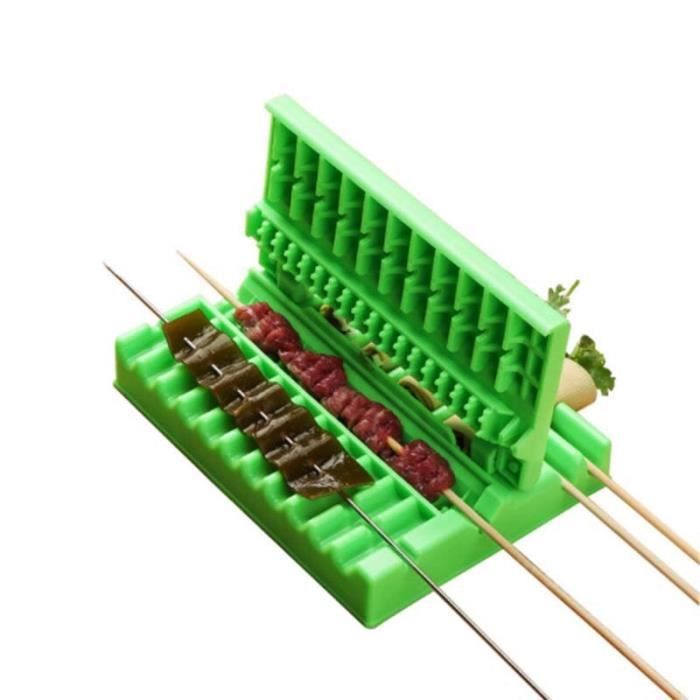 Taille BBQ String Box Brochettes de Barbecue réutilisables en acier ...