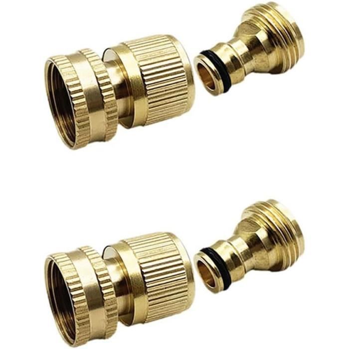 Raccord De Tuyau D'Arrosage, Raccord De Tuyau D'Arrosage En Laiton, Raccord De Robinet Femelle 3 ...