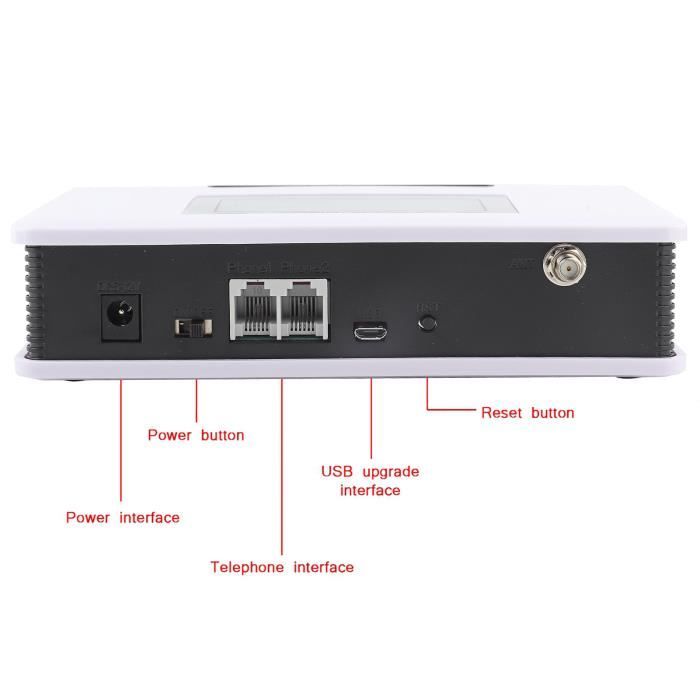 Cikonielf Terminal GSM Téléphone fixe avec terminal sans fil GSM avec ...